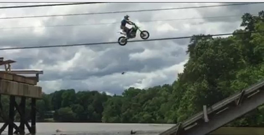 Cops Hunt Dirt Bikers Who Jumped Collapsed Bridge In Evel Knievel-Style ...