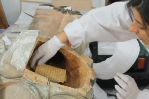 Jesus Statue’s Butt Was Hiding A 240-Year-Old Secret Message