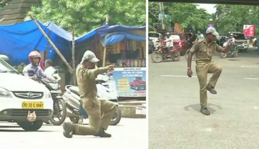 The dancing traffic policeman in Odisha: controls traffic in style ...