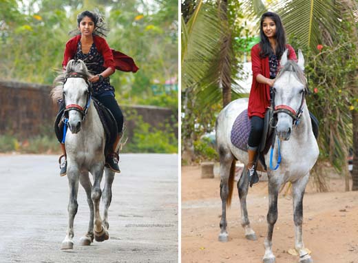 Kerala girl who went to her Board exam riding a horse