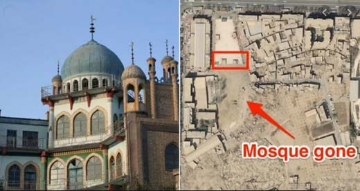 A Mosque in China converted into public toilet