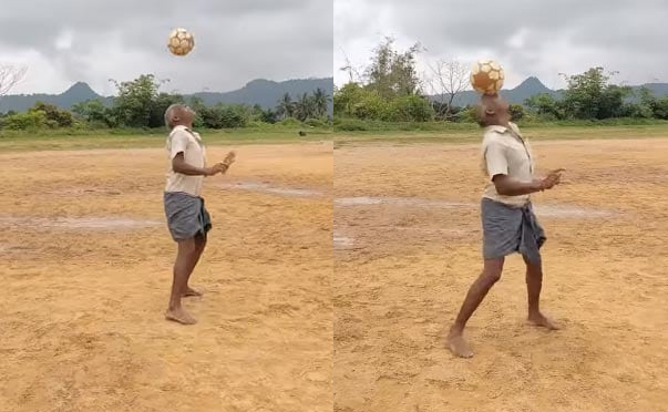 Video shows 64-yr-old Kerala man juggling football like a Pro, Internet ...