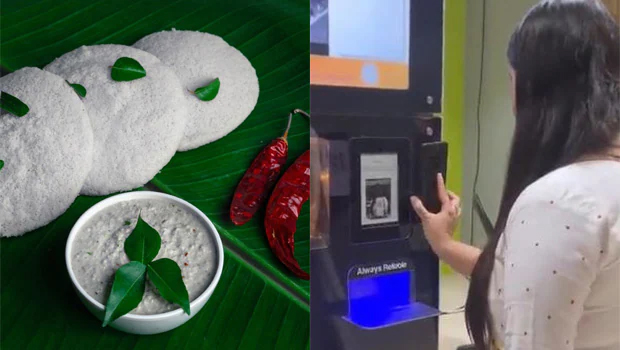 This ATM in Bangalore delivers fresh and contactless Idlis in minutes ...