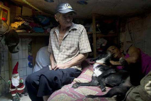 This couple has been living in the gutter for 22 years