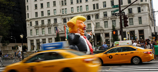 Now Trump is being stalked by a giant freaky rat