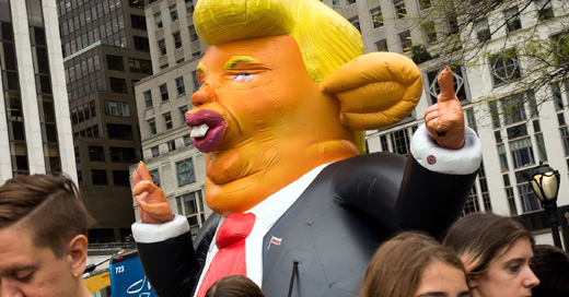Now Trump is being stalked by a giant freaky rat