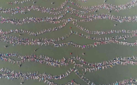 The great human float-off: New world record set in Argentina
