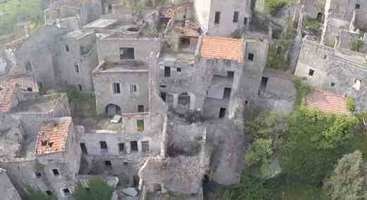 Drone captures incredibly eerie footage of deserted Italian ghost town ...