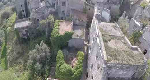 Drone captures incredibly eerie footage of deserted Italian ghost town ...