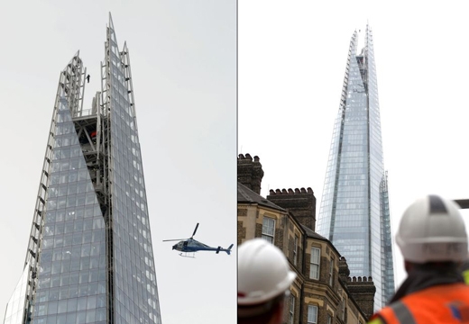 Dynamo appears to levitate 1,016ft in the air above the Shard
