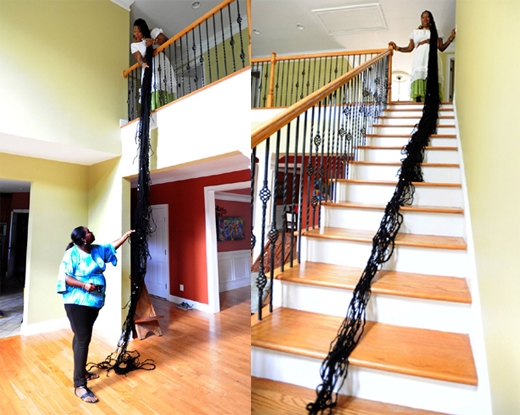 world’s longest dreadlocks that are longer than a BUS